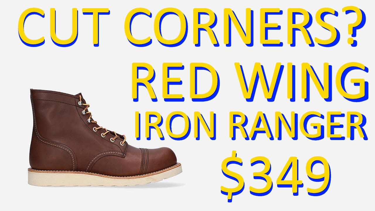 Red Wing cut corners with WEDGE Iron Ranger 8088 Traction Tred outsole ...