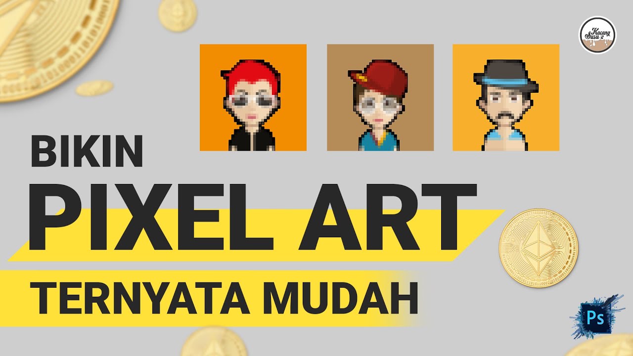 Cara Membuat Pixel Art Dengan Photoshop - YouTube