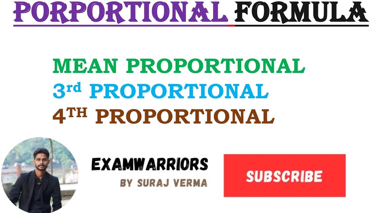 Mean proportional 3rd Proportional 4th Proportional || ssc cgl chsl cpo ...