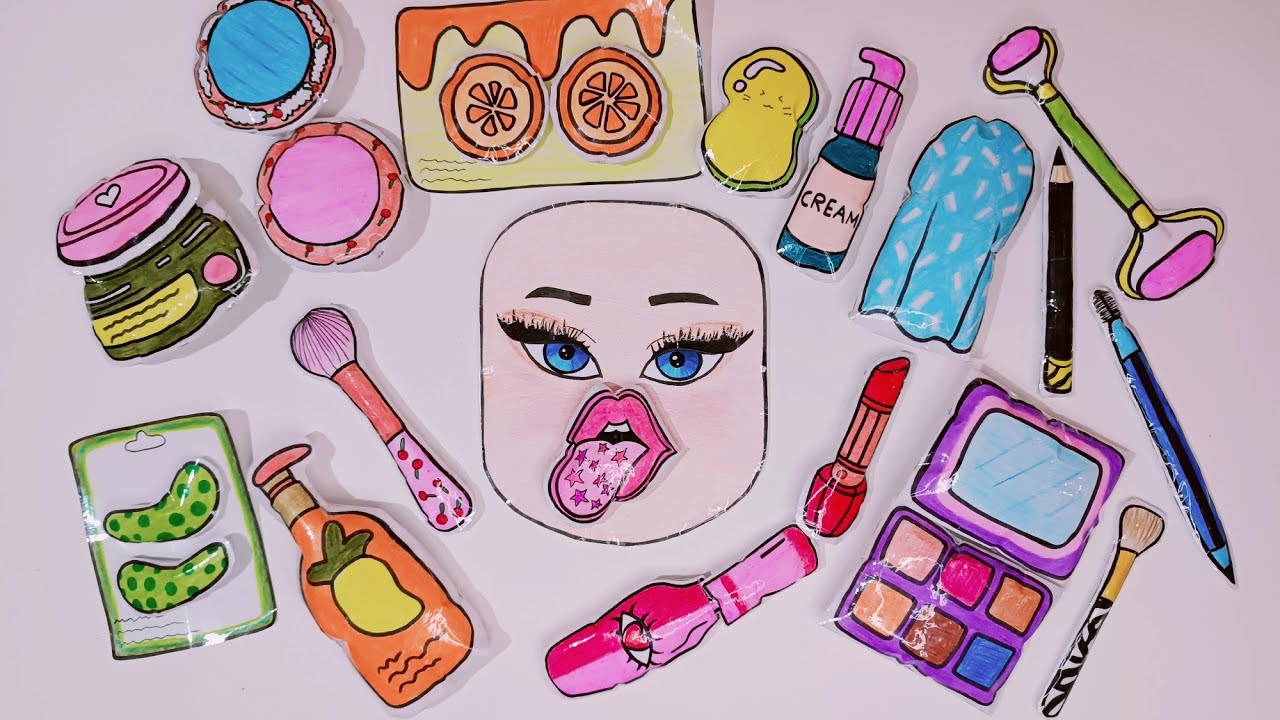 🌸paper diy🌸 Roblox makeup - skincare baddies ☁️💅🏻 ASMR - YouTube