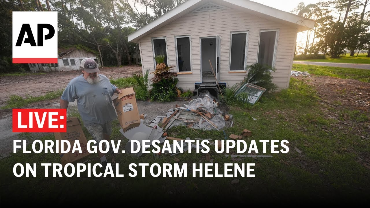 LIVE: Florida Gov. DeSantis updates on Tropical Storm Helene - YouTube