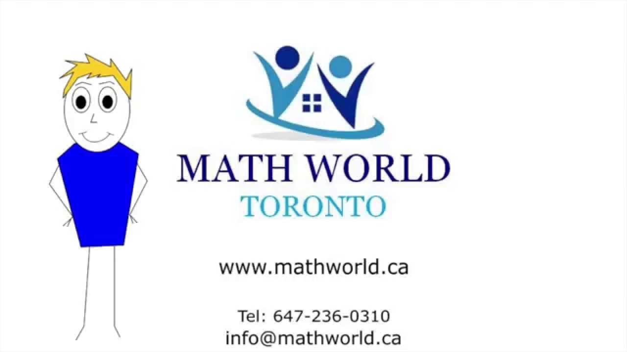 Math World Tutoring in Toronto - YouTube