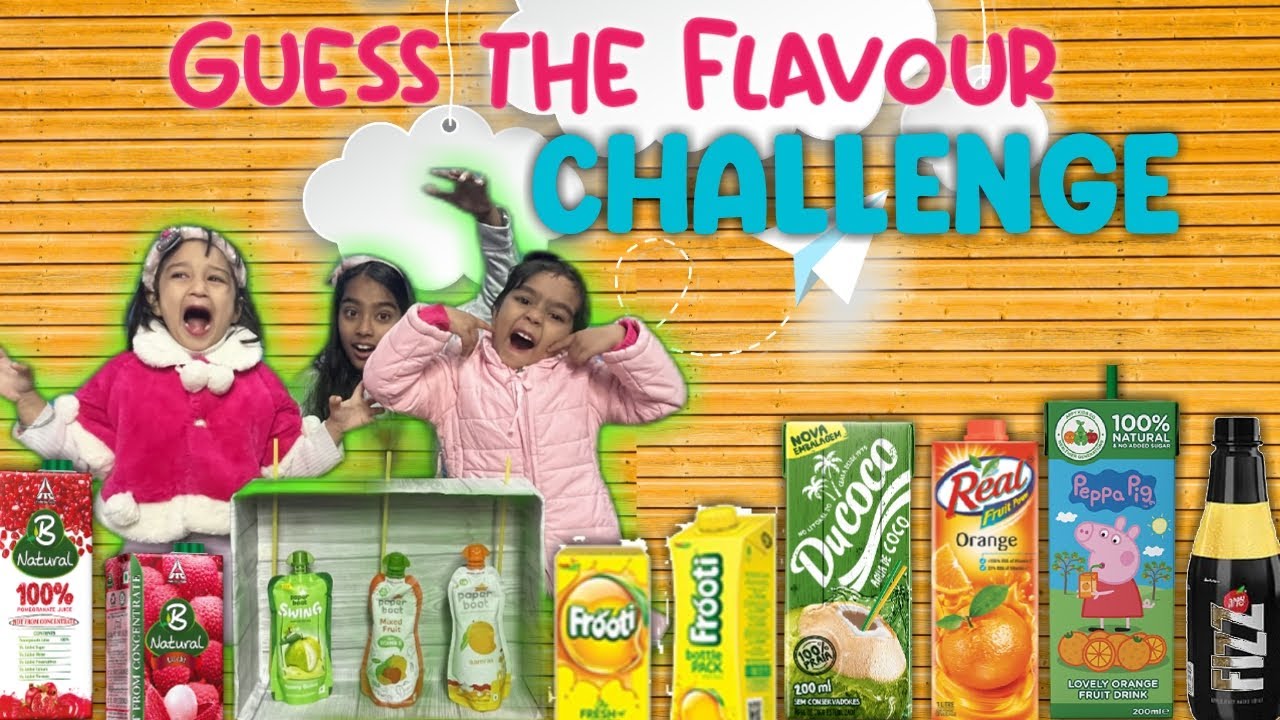Guess The Flavour Challenge Game | Juice Challenge | Atashi Family Vlog ...