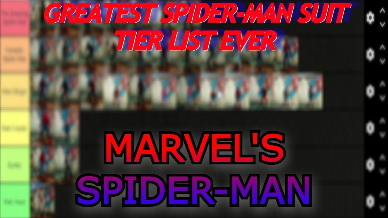 The DEFINITIVE Spider-Man Suit Tier List (Marvel's Spider-Man) - YouTube