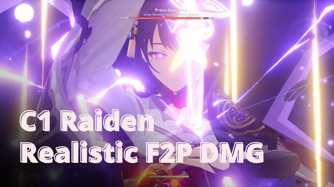 Realistic DMG - C1 Hyper Raiden with R5 The Catch - YouTube