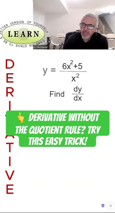 Differentiation of Rational Functions #shorts - YouTube