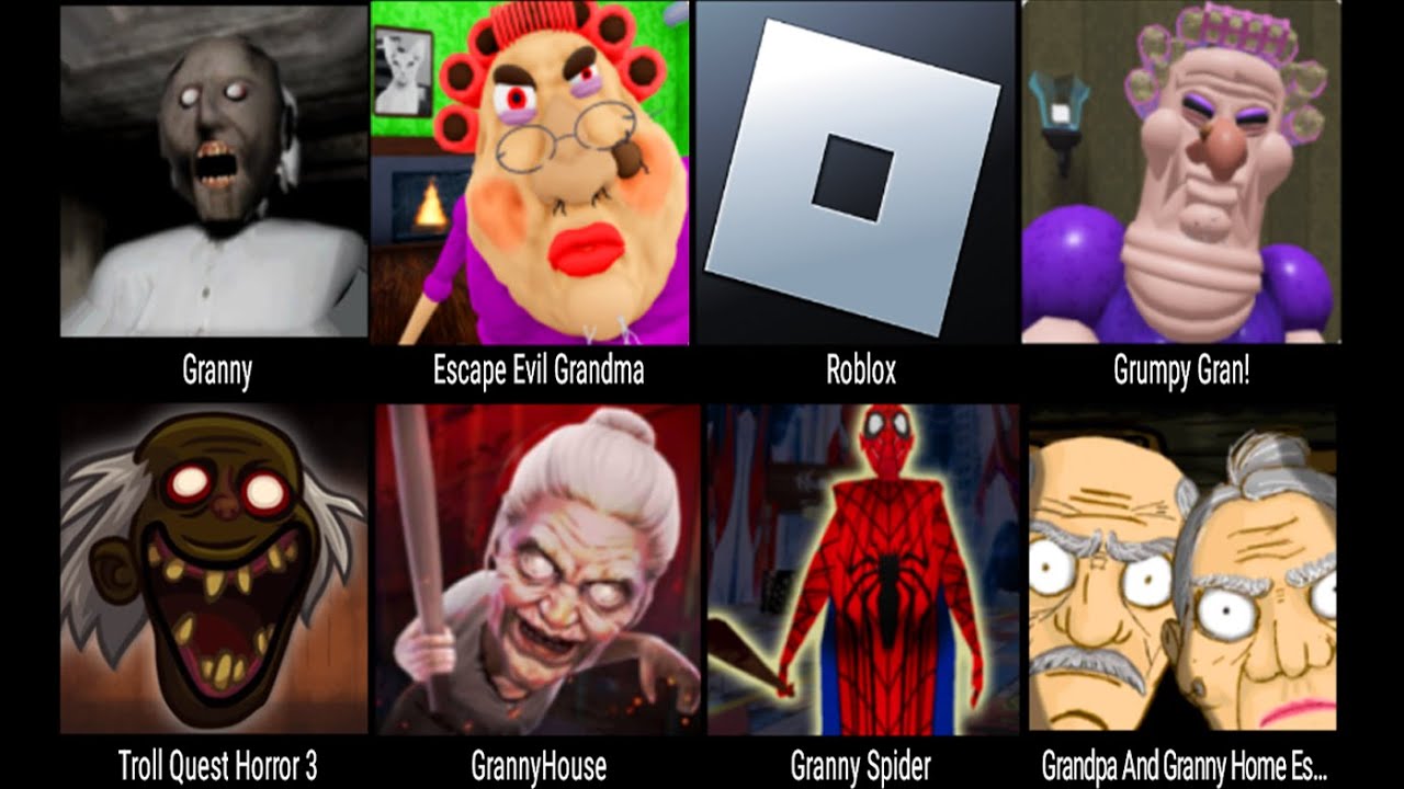 Granny, Escape Evil Grandpa, Roblox, Grumpy Gran, Troll Quest Horror 3 ...