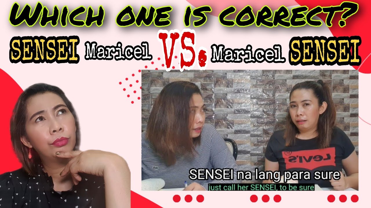 Where do we attach the word SENSEI? BEFORE the NAME? or AFTER the NAME ...