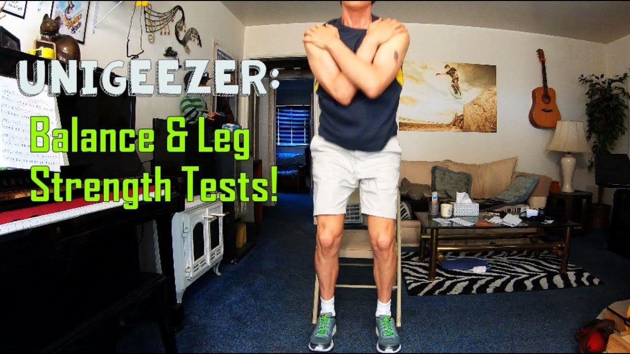 Stand on 1 foot w/eyes closed - YouTube