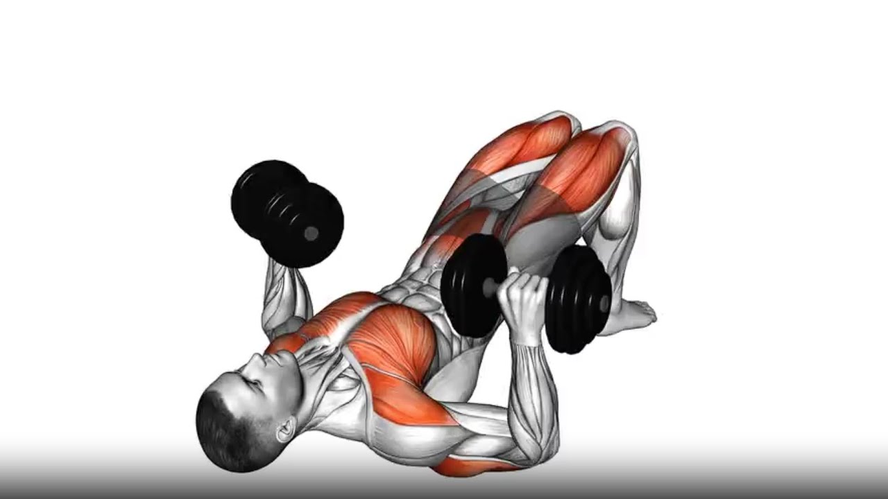Great dumbbell exercises for chest and arms - YouTube
