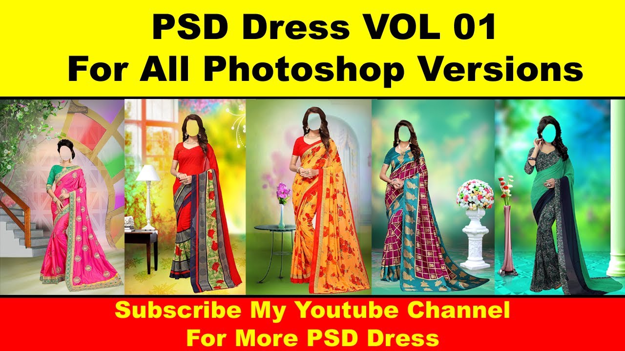 PSD Dress Vol.1 For All Photoshop Versions - YouTube