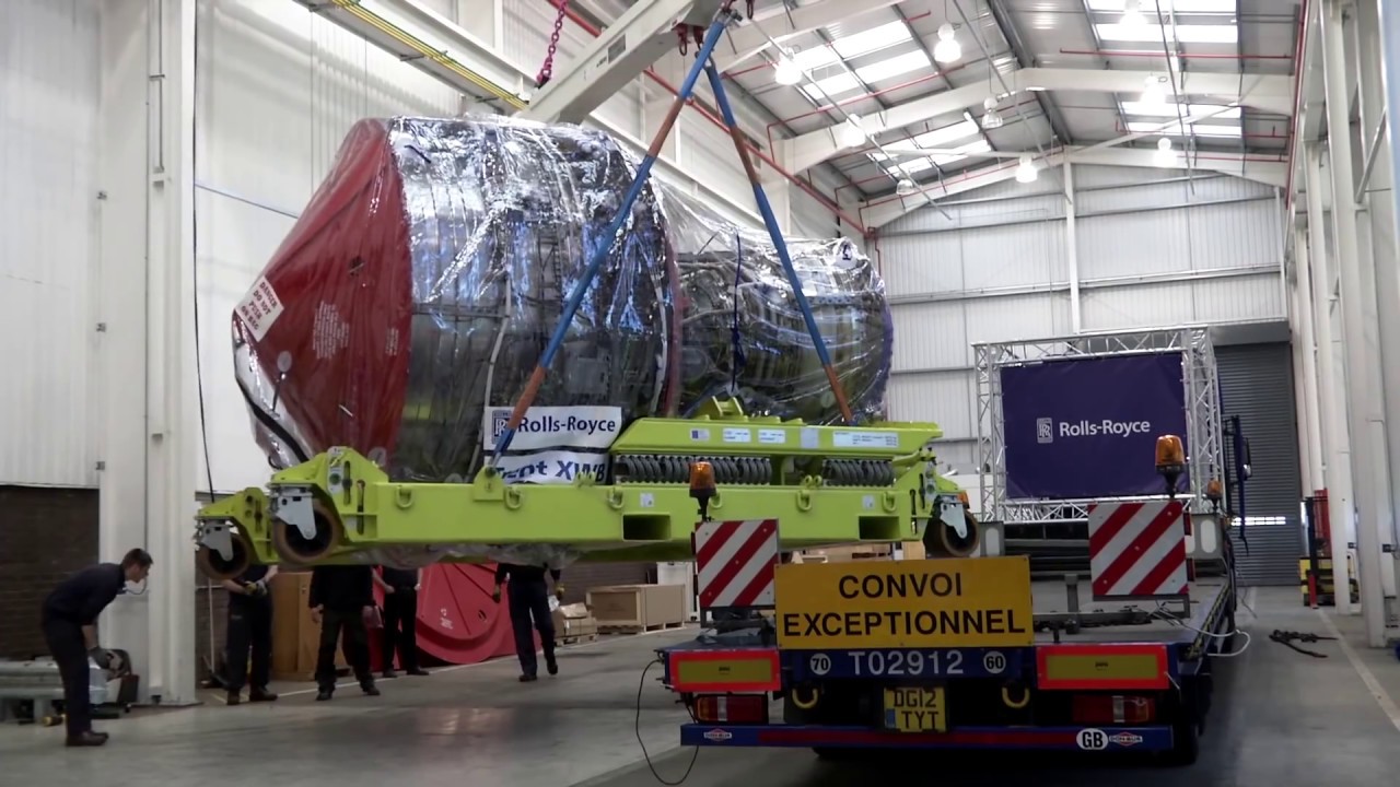 Rolls-Royce | The First Trent XWB Engine Delivery - YouTube