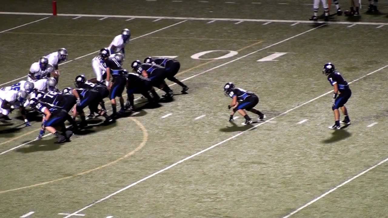 Kameron Haddock #48 - Plano West vs North Crowley - Big Hit - Pancake - TD - YouTube