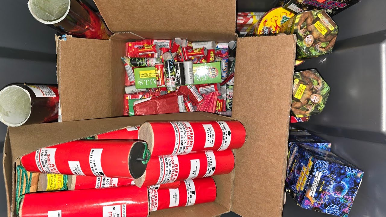 Small Firework Stash For 2024 - YouTube