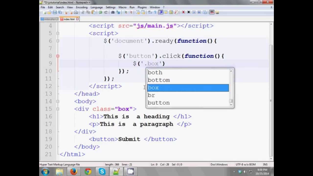 Jquery Bangla Tutorial 3events Youtube