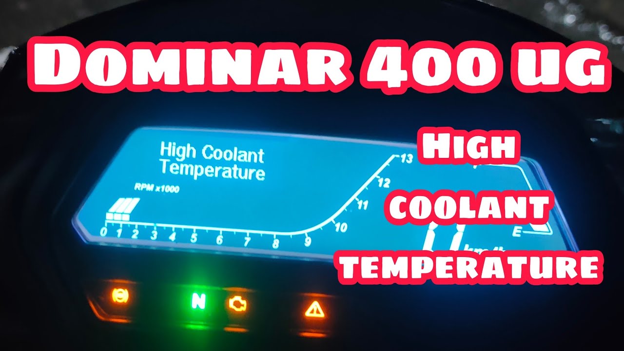 Dominar 400 Ug high coolant temperature | Check engine at biglang ...