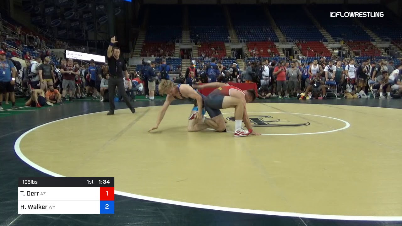 195 Lbs Rnd Of 32 Thomas Derr Arizona Vs Hayden Walker Wyoming - YouTube