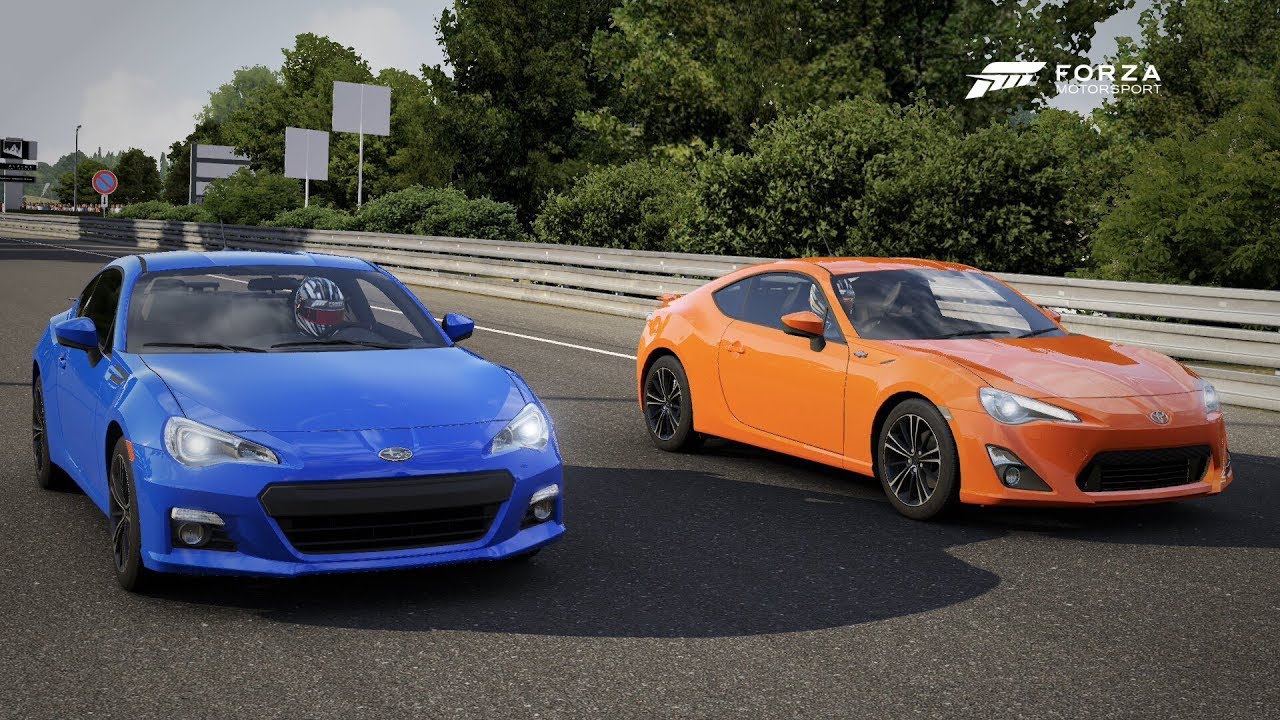 Forza 6 Drag race: Subaru BRZ vs Toyota GT86 - YouTube