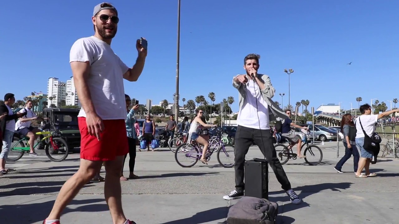 HARRY MACK FREESTYLE RAP IN SANTA MONICA, CA - YouTube