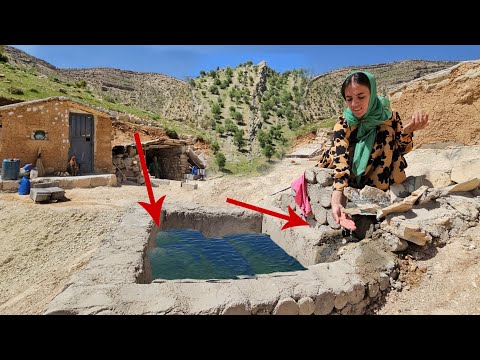 The tears of joy young cave dweller's mother, moment spring water flowed into pond🌊