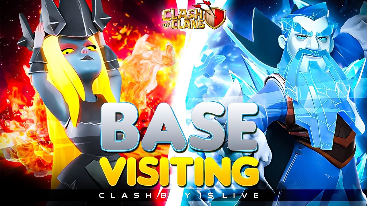 Clash of Clans Live Stream || Base Visiting || Road to 4K Subs || Clash ...
