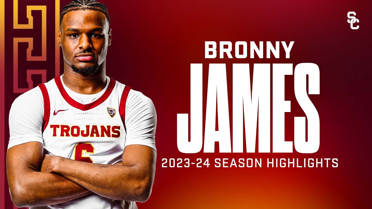 Bronny James USC Men's Basketball 2023-24 Season Highlights - YouTube