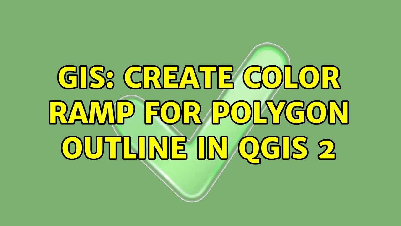 GIS: Create Color Ramp for polygon outline in QGIS 2 - YouTube