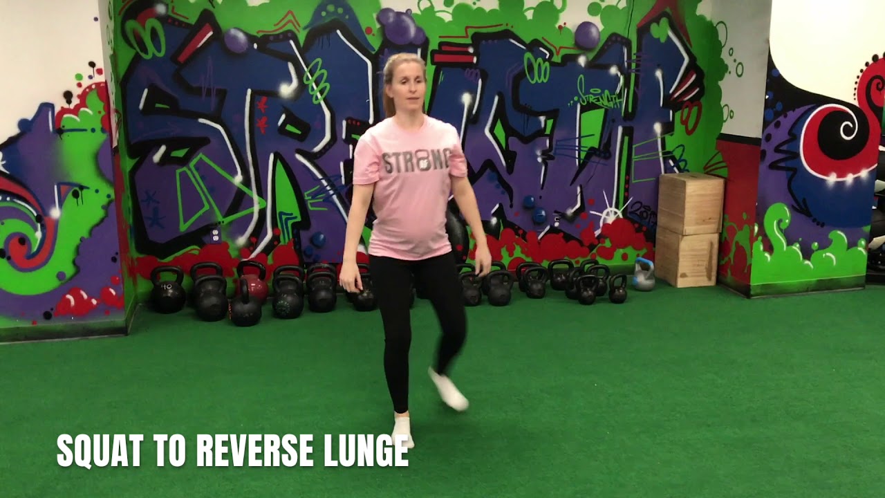 Squat to Reverse Lunge - YouTube