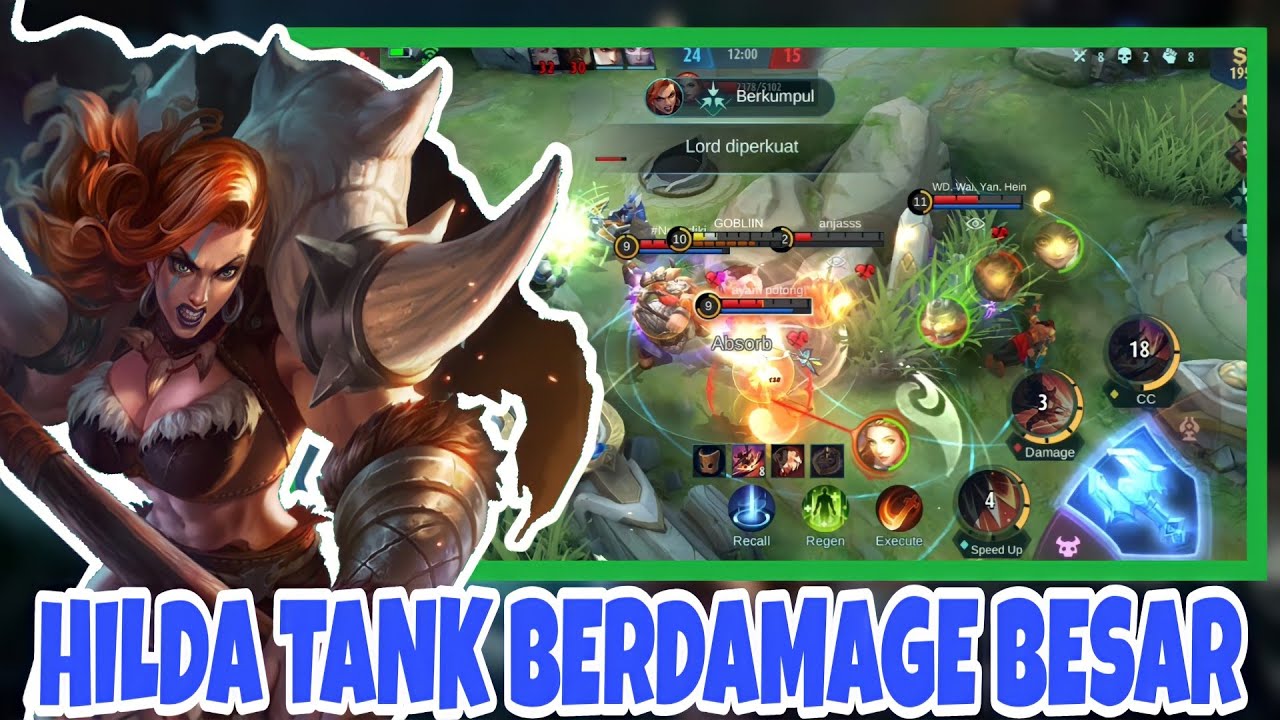 BUILD HILDA TANK 2021 | HILDA MOBILE LEGENDS - YouTube