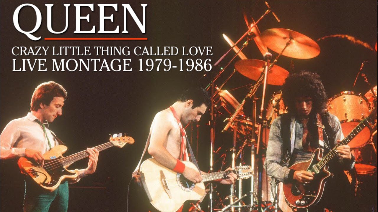 Queen - Crazy Little Thing Called Love - Live Montage 1979 - 1986 - YouTube
