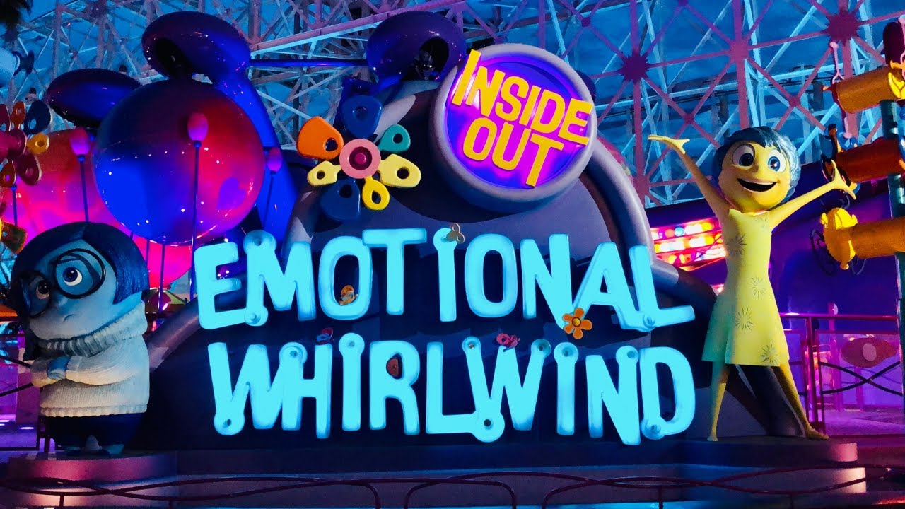 Inside Out Emotional Whirlwind Ride in Pixar Pier at Disney California ...