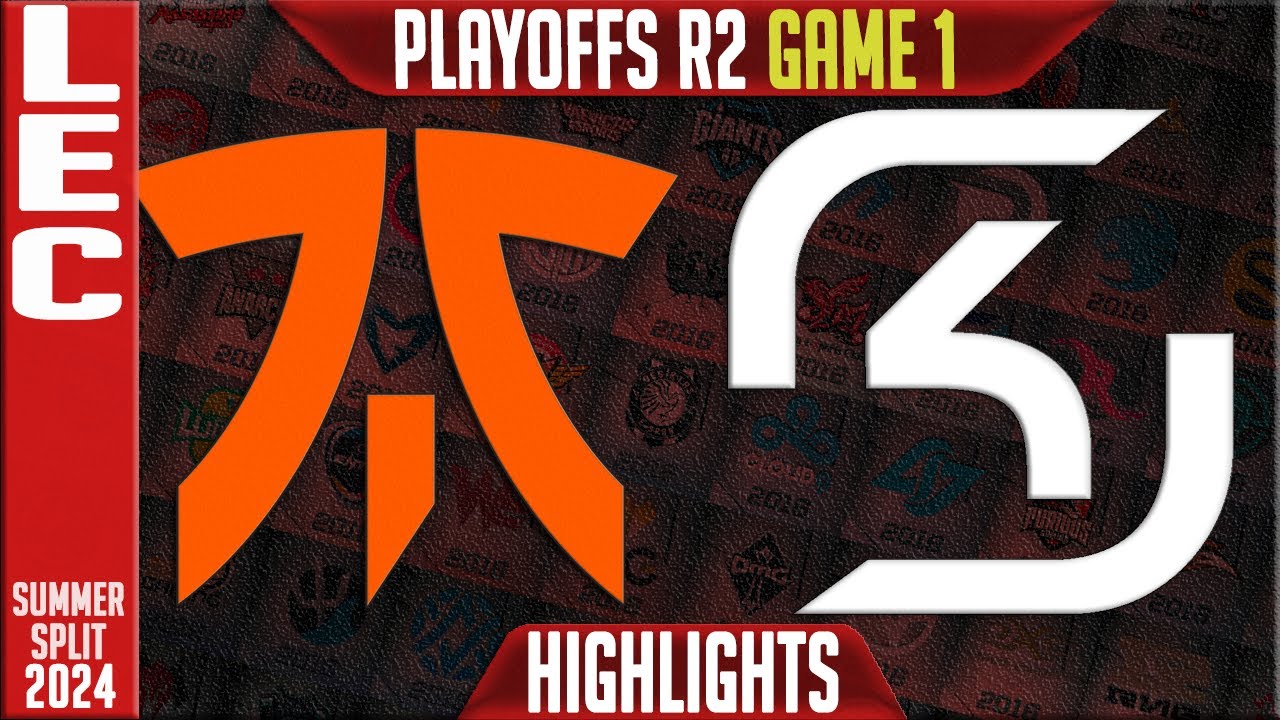 FNC vs SK Highlights Game 1 | LEC Playoffs Upper Round 2 Summer 2024 | Fnatic vs SK Gaming G1 ...