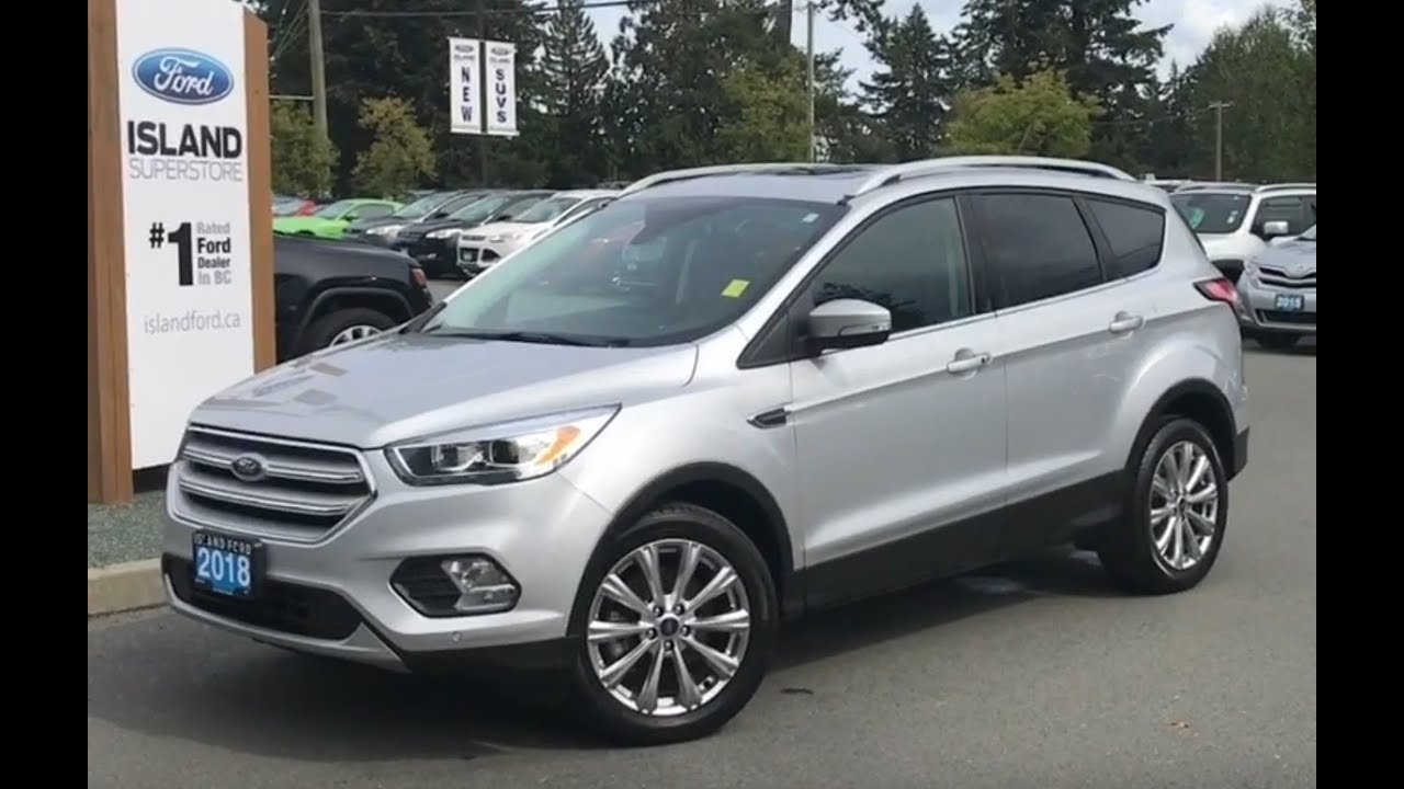 2018 Ford Escape Titanium W/ Moonroof, Leather, NAV Review| Island Ford ...