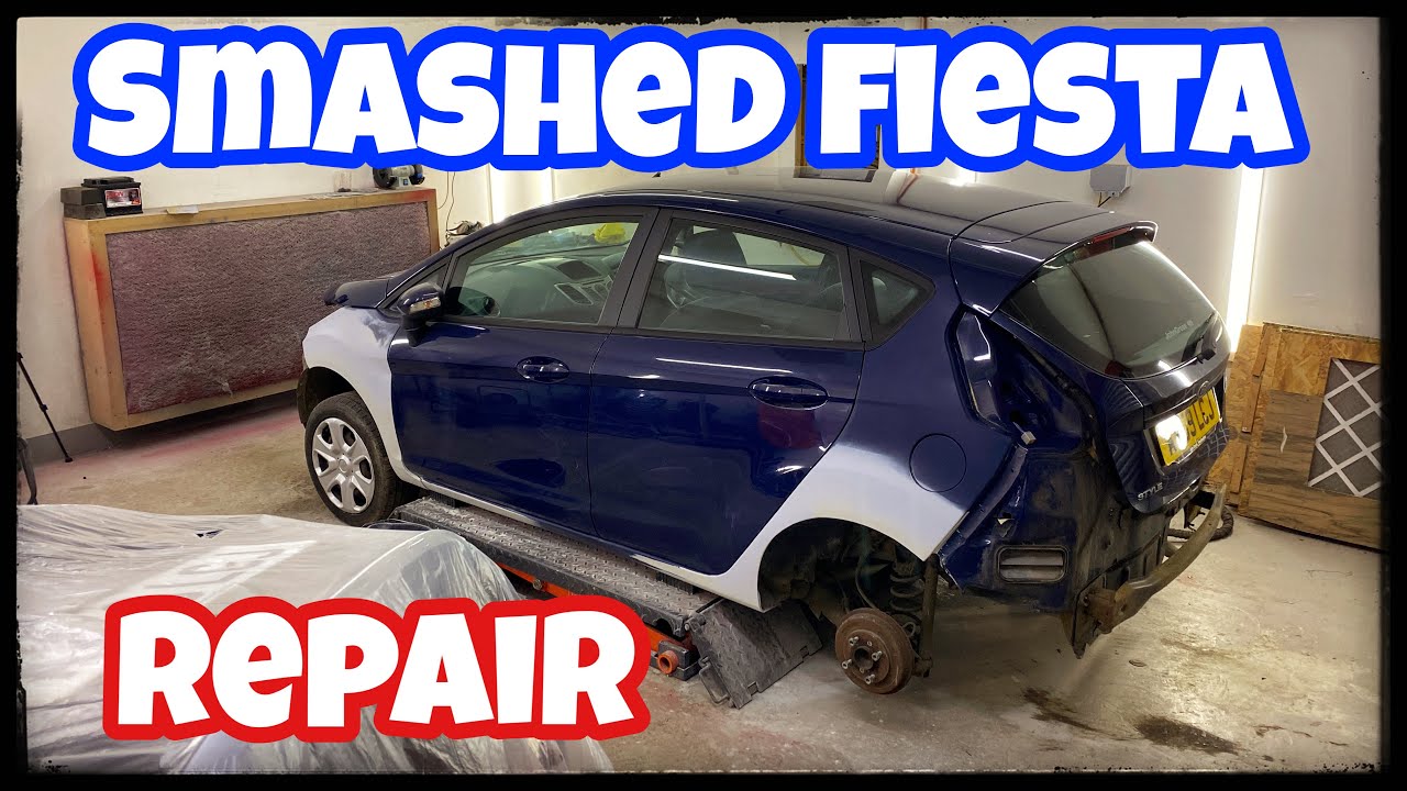 Copart bargain repairing a smashed Ford Fiesta part 3 - YouTube