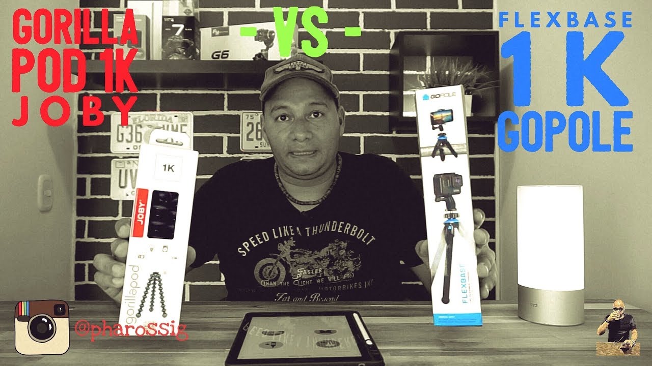 Gorillapod 1K vs Flexbase Gopole 1K - YouTube