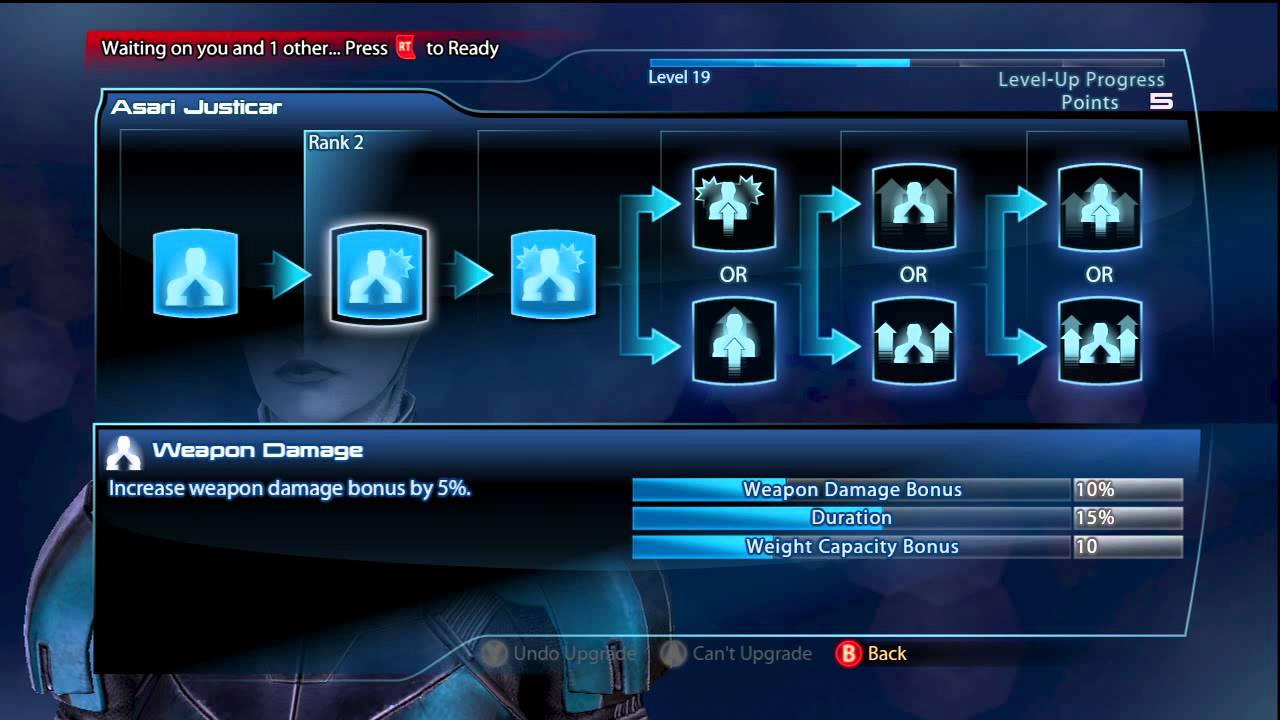 Mass Effect 3: Asari Justicar Skill Tree (Resurgence DLC) - YouTube