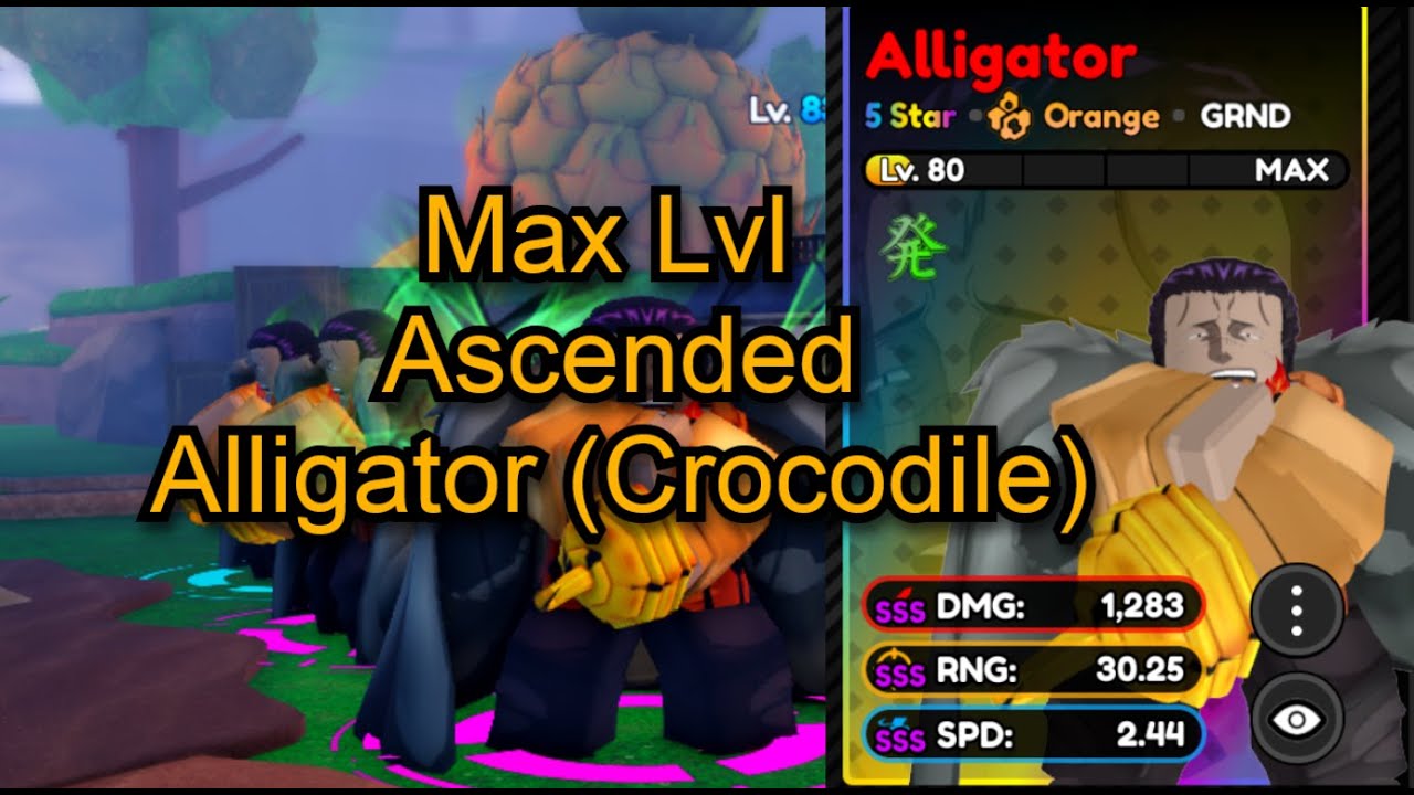 ASTD X - Max Lvl Ascended Alligator (Crocodile) Showcase - YouTube