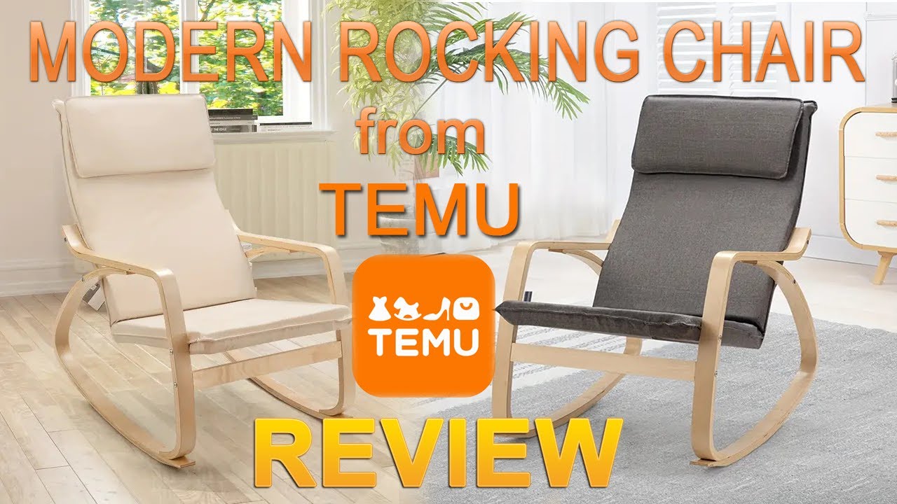 Temu Modern Rocking Chair Review: Ready-to-Use Comfort & Style - YouTube