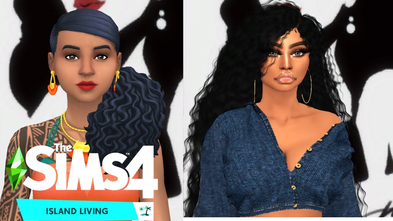SIMS 4 CAS + CC FOLDER AND SIM DOWNLOAD| SIMS 4 ISLAND LIVING - YouTube