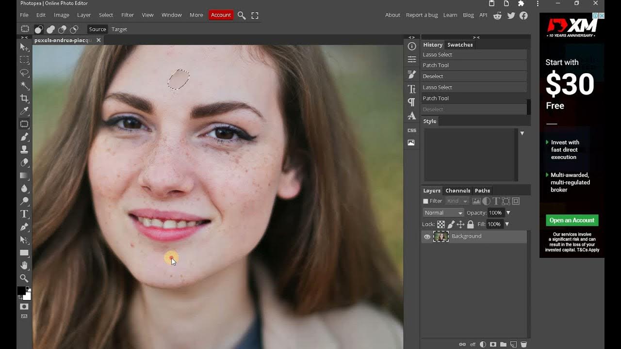 PATCH TOOL using Photopea - YouTube