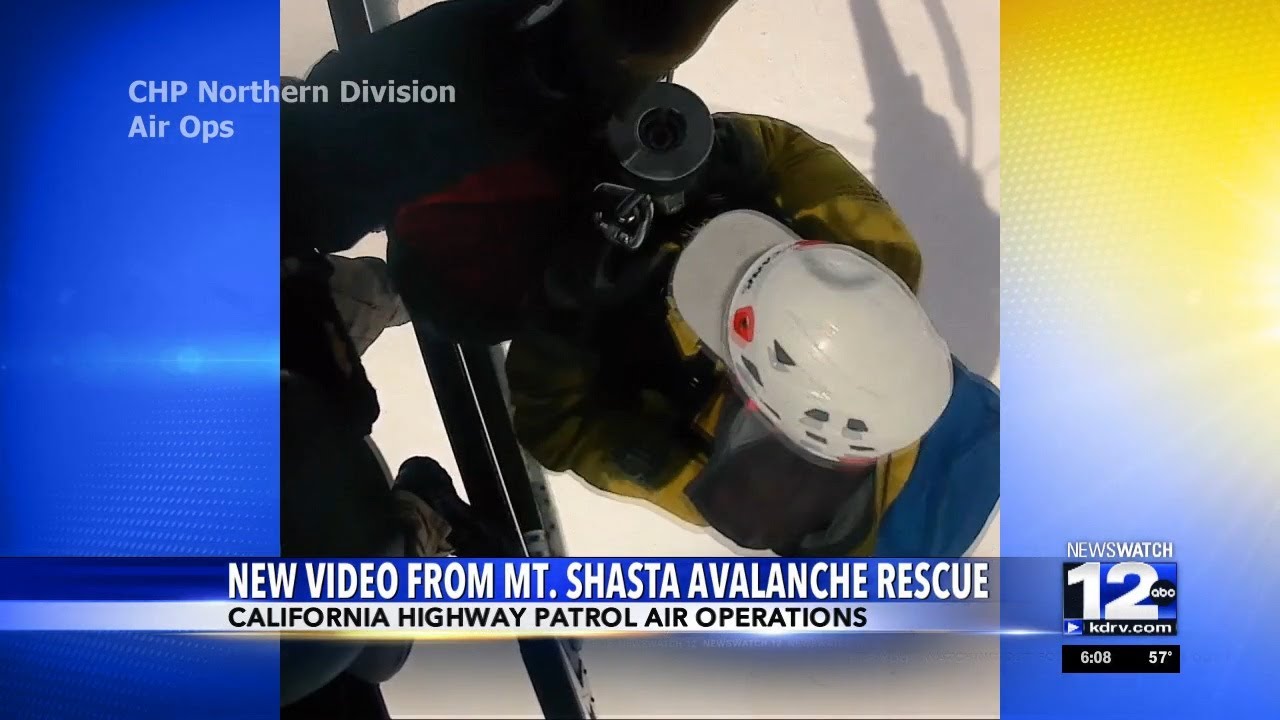 California Highway Patrol releases video of Mt. Shasta rescue - YouTube