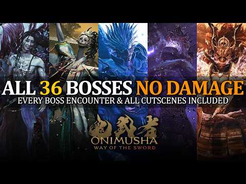 Onimusha: Way of the Sword - All 36 Boss Fights & Ending (No Damage) - All Cutscenes Included