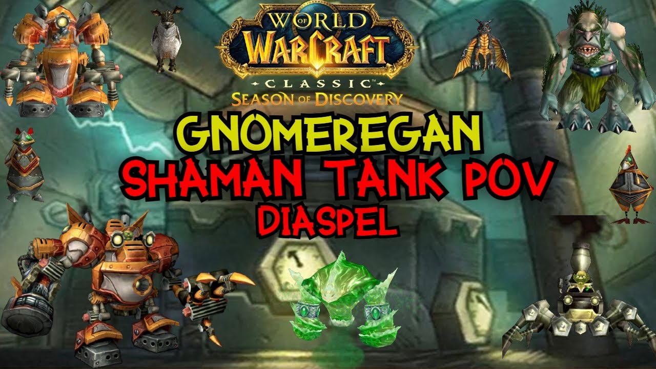 Shaman Tank PoV ⚔️ Dual Wield ⚔️Gnomeregan all BOSS ⚡ WoW Season of ...