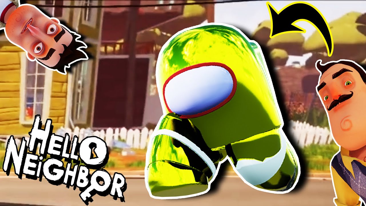 HELLO YELLOW AMONG US | Hello Neighbor Mod - YouTube