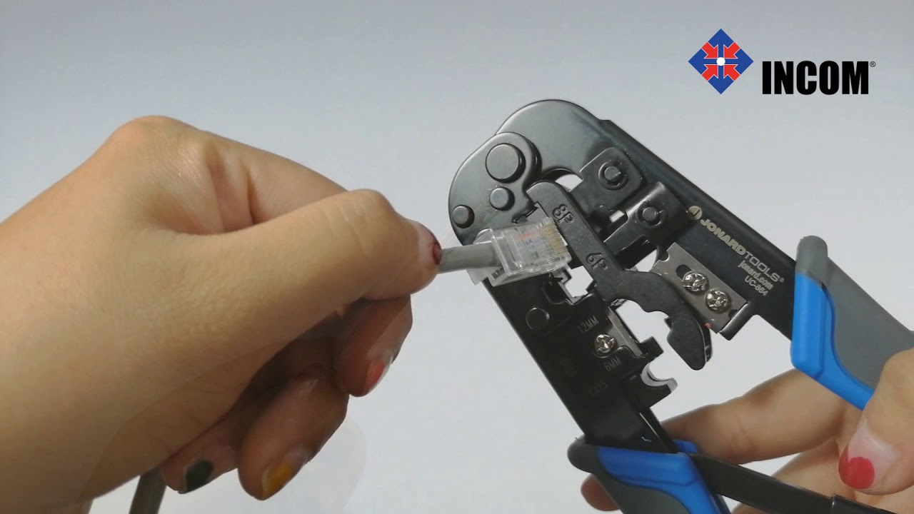Pinza crimpadora marca Jonard | Para aplicaciones de voz y datos - YouTube