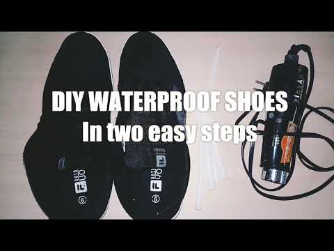 DIY WATERPROOF SHOES IN TWO EASY STEPS - YouTube