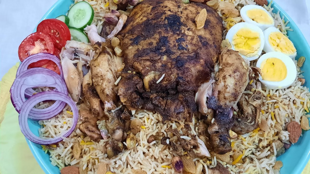 Chicken Mandi Rice Recipe - YouTube