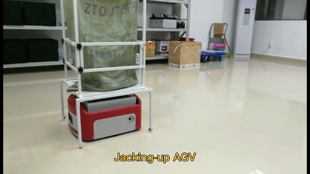 Demonstration of Jacking AGV Lifting Shelf - YouTube