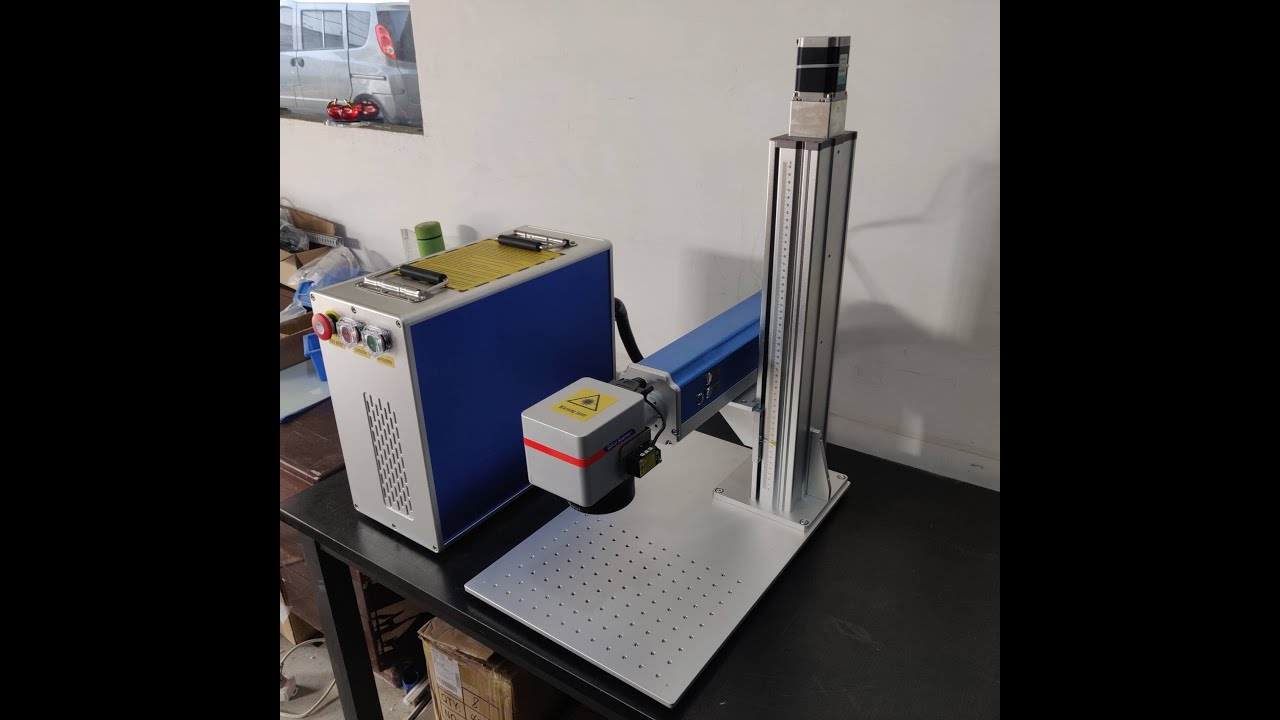 Auto focus Laser marking machine (fiber, co2/RF, UV) - YouTube