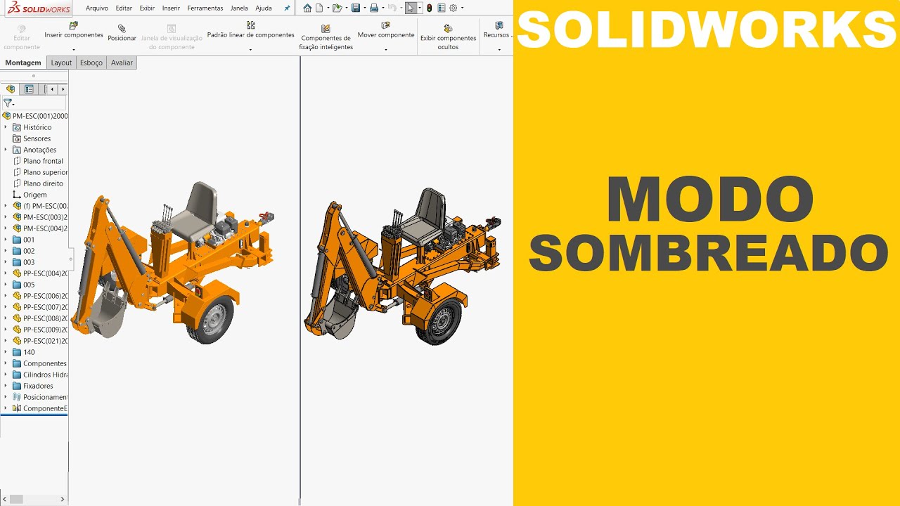 MODO SOMBREADO - DEIXE O SEU SOLIDWORKS MAIS RÁPIDO #solidworks - YouTube